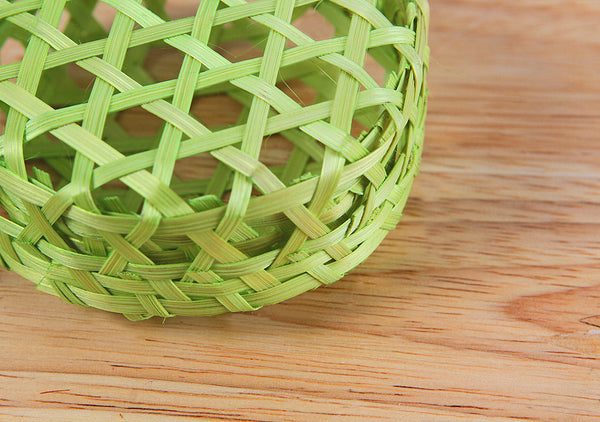 Green Round Bamboo Box – VTThai